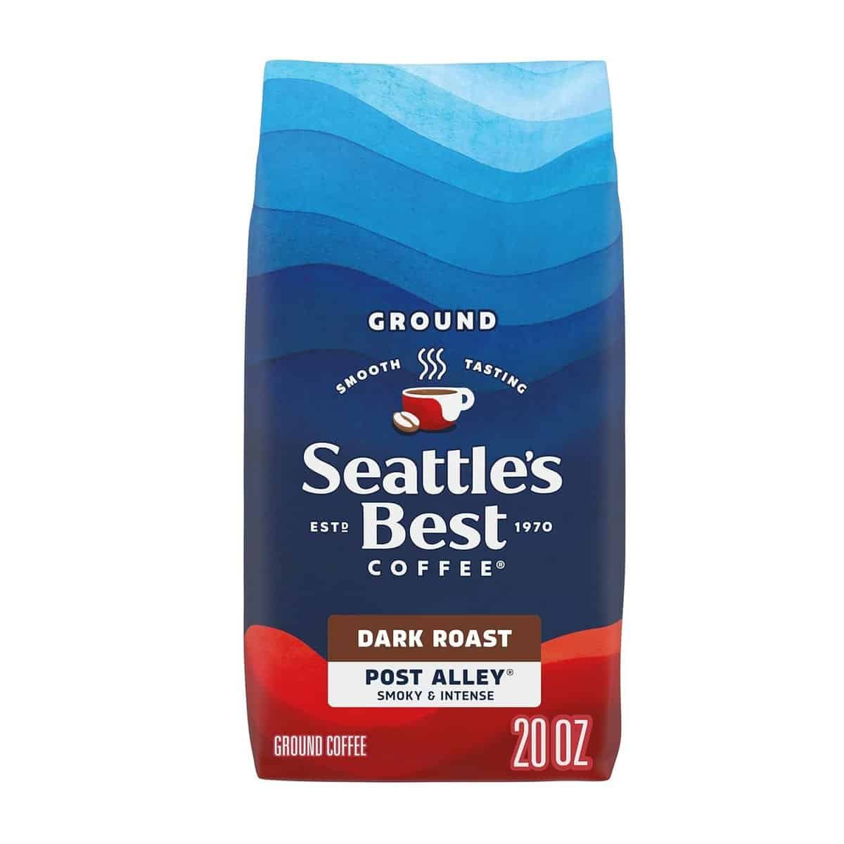 Seattle's Best Coffee, Dark Roast Ground Coffee, Post Alley, 100% ...